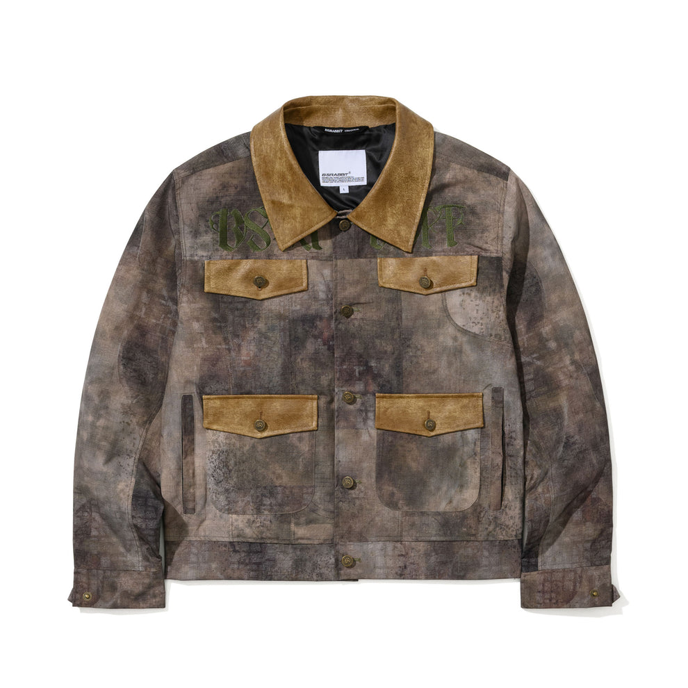 BSR2526FWJK064 RUSTIC ARTWORK WIDE WORK JACKET WOOD BROWN – FoumartsLLC